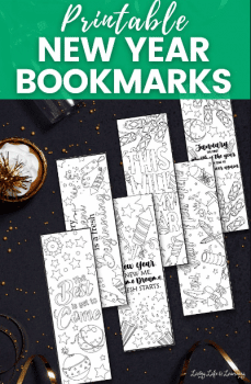New Year's Bookmarks | Free Homeschool Deals