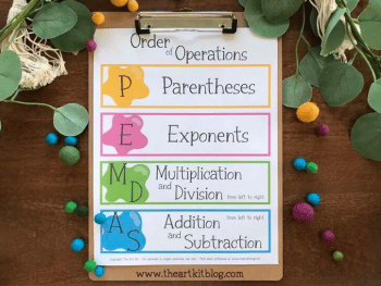 Order of Operations Poster | Free Homeschool Deals