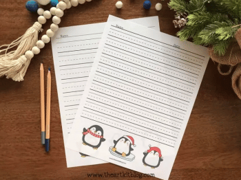 Penguin Writing Lined Paper | Free Homeschool Deals