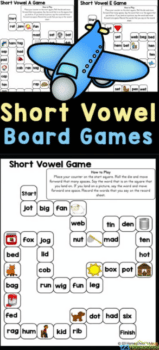 Short Vowel Bored Game | Free Homeschool Deals