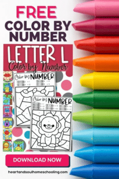 Letter L Color by Number | Free Homeschool Deals