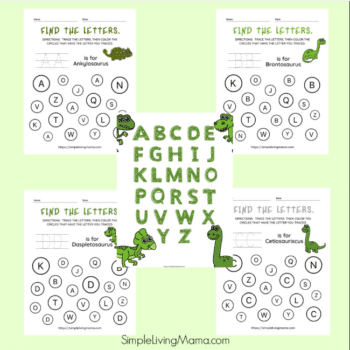 Dinosaur Alphabet Worksheets | Free Homeschool Deals