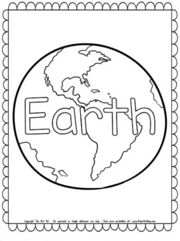 Earth Coloring Page | Free Homeschool Deals