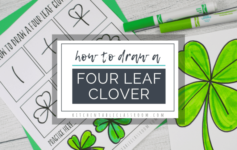 How to Draw Four Leaf Clover | Free Homeschool Deals