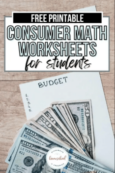 Money Budgeting Worksheets | Free Homeschool Deals
