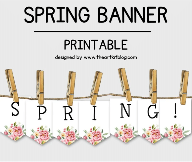 Spring Banner with Watercolor Flowers | Free Homeschool Deals