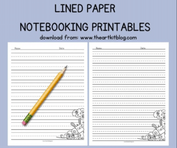 Spring Lined Paper | Free Homeschool Deals