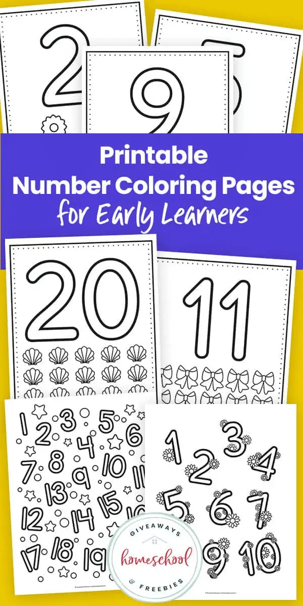 Number Coloring Pages | Free Homeschool Deals