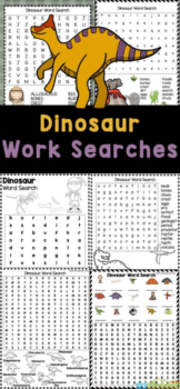 Dinosaur Word Search Pages | Free Homeschool Deals