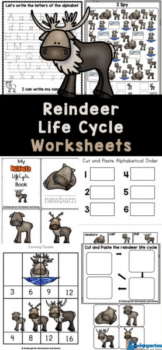 Reindeer Life Cycle Worksheets | Free Homeschool Deals