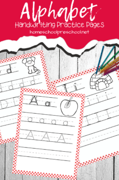Alphabet Writing Practice Pages | Free Homeschool Deals