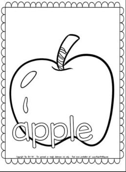 Apple Coloring Page | Free Homeschool Deals