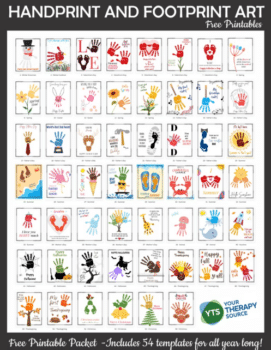 Hand and Foot Print Art | Free Homeschool Deals