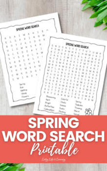 Spring Themed Word Search | Free Homeschool Deals