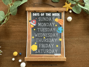 Space Themed Days of the Week | Free Homeschool Deals