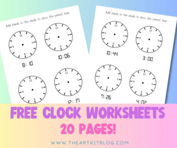 Clock Activity Worksheets | Free Homeschool Deals