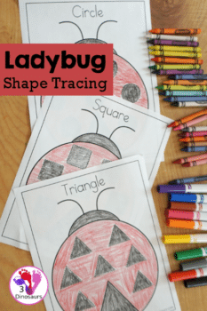Ladybug Shape Tracing | Free Homeschool Deals