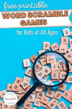 Word Scramble Games | Free Homeschool Deals