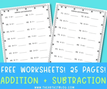 Addition and Subtraction Worksheets | Free Homeschool Deals