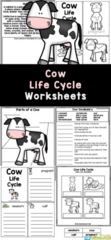 Life of a Cow Worksheets | Free Homeschool Deals