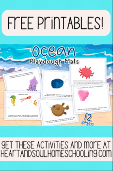 Ocean Animal Playdough Mats | Free Homeschool Deals