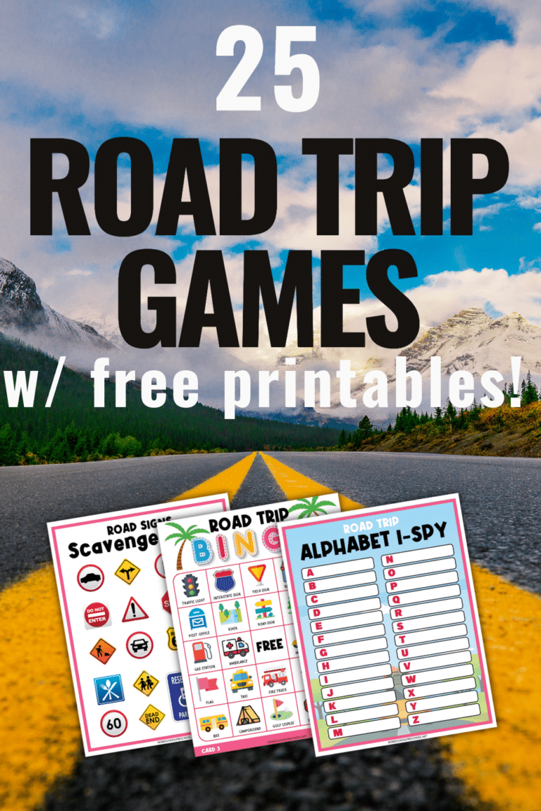 Free Road Trip Games Activity Pack | Free Homeschool Deals