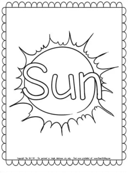 Sun Coloring Page | Free Homeschool Deals