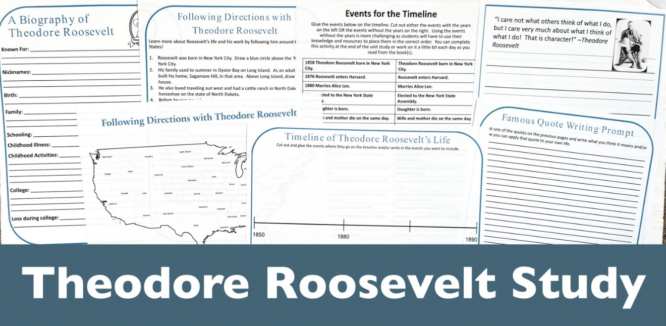 Theodore Roosevelt Unit Study | Free Homeschool Deals
