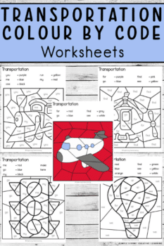 Transportation Color by Code | Free Homeschool Deals