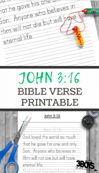 John 3:16 Bible Verse Page | Free Homeschool Deals
