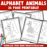 Animal Alphabet Coloring Pages | Free Homeschool Deals