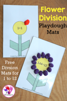 Flower Division Playdough Mats | Free Homeschool Deals
