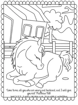 Horse Coloring Page | Free Homeschool Deals