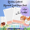 Mermaid Lined Paper | Free Homeschool Deals