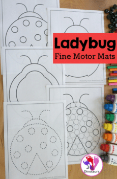 Ladybug Fine Motor Skills Mats | Free Homeschool Deals
