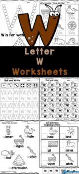 Letter W Worksheets | Free Homeschool Deals