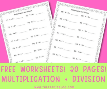 Multiplication and Division Worksheets | Free Homeschool Deals