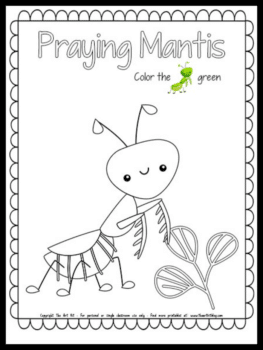 Praying Mantis Coloring Page | Free Homeschool Deals