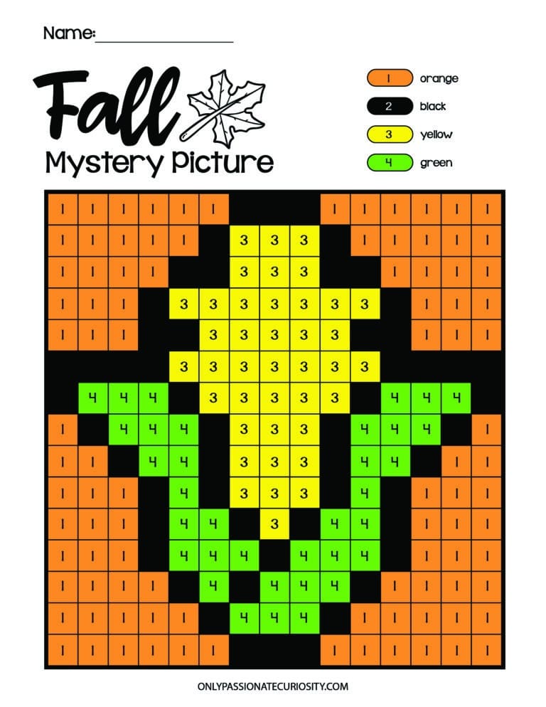 8 Fall-Themed Mystery Pictures | Free Homeschool Deals