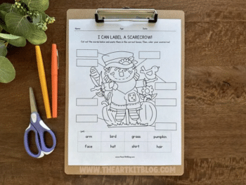 Label A Scarecrow Worksheet | Free Homeschool Deals