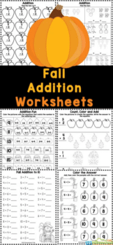Fall Addition Worksheets | Free Homeschool Deals