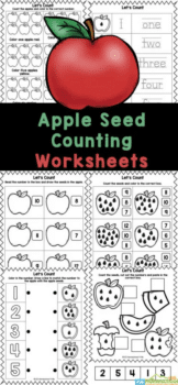 Apple Seed Counting Sheets | Free Homeschool Deals