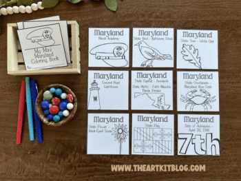 Maryland Mini Coloring Pages | Free Homeschool Deals