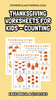 Thanksgiving Counting Pages | Free Homeschool Deals