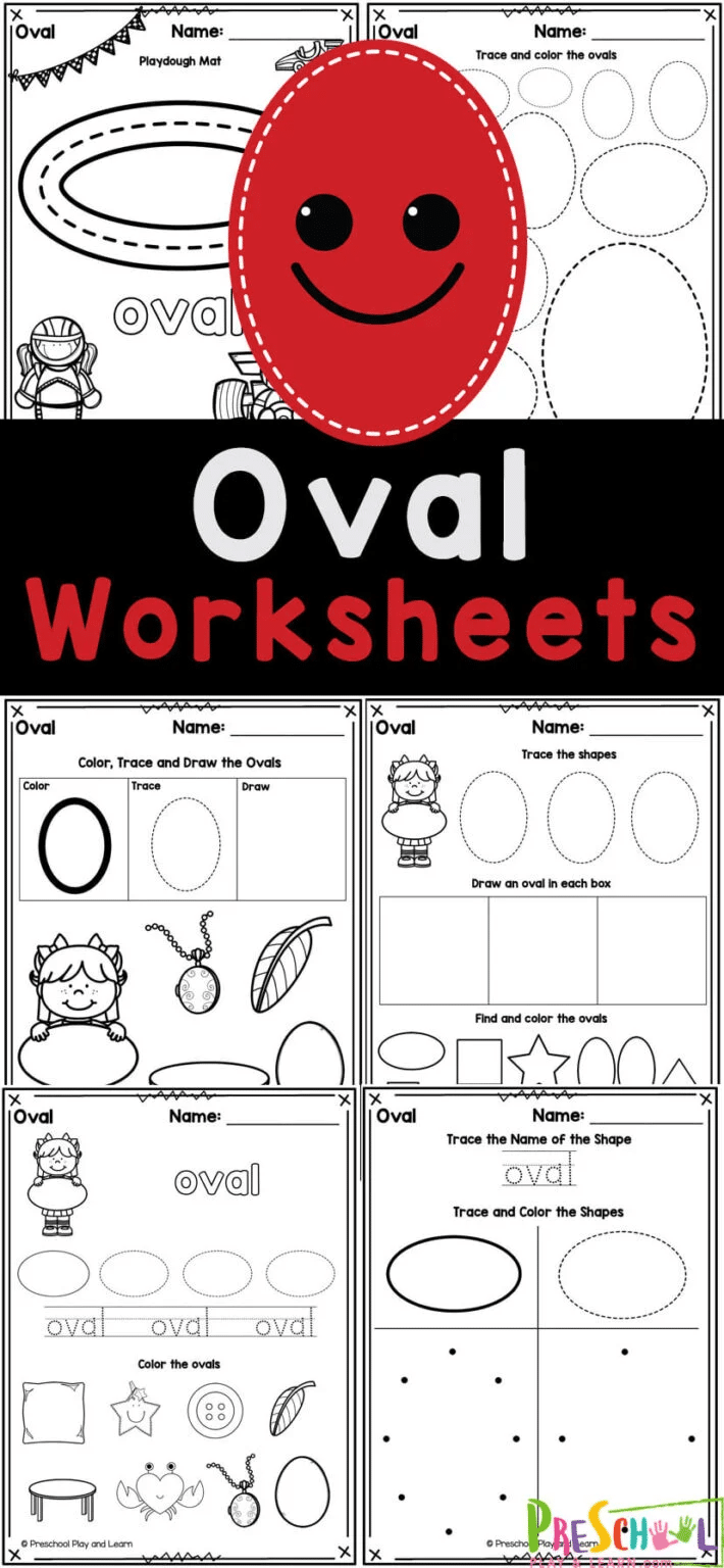Oval Shape Worksheets | Free Homeschool Deals