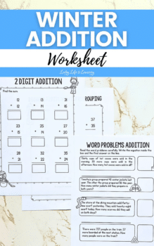 Winter Addition Worksheets | Free Homeschool Deals