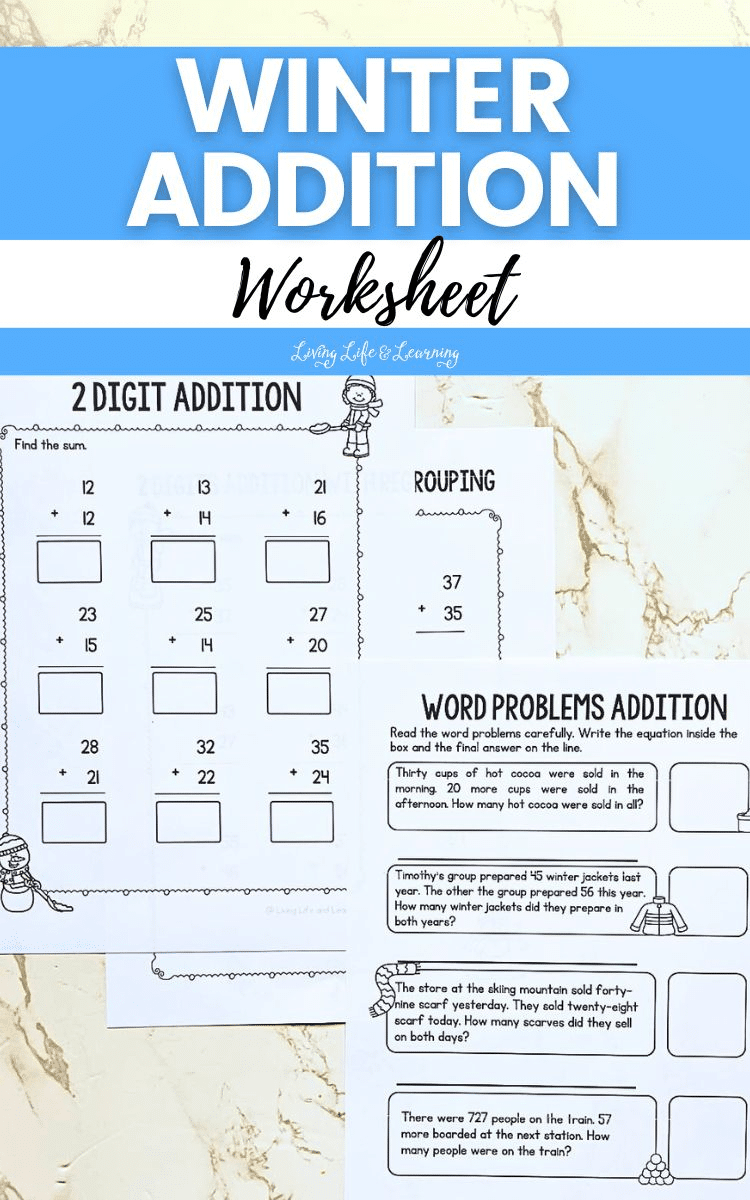 Winter Addition Worksheets | Free Homeschool Deals