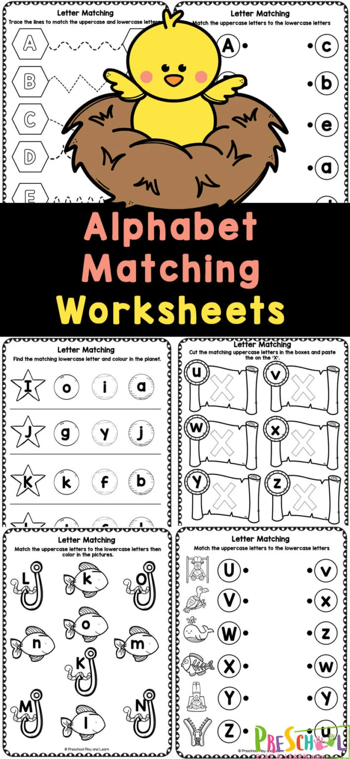 Alphabet Matching Activity Pages | Free Homeschool Deals