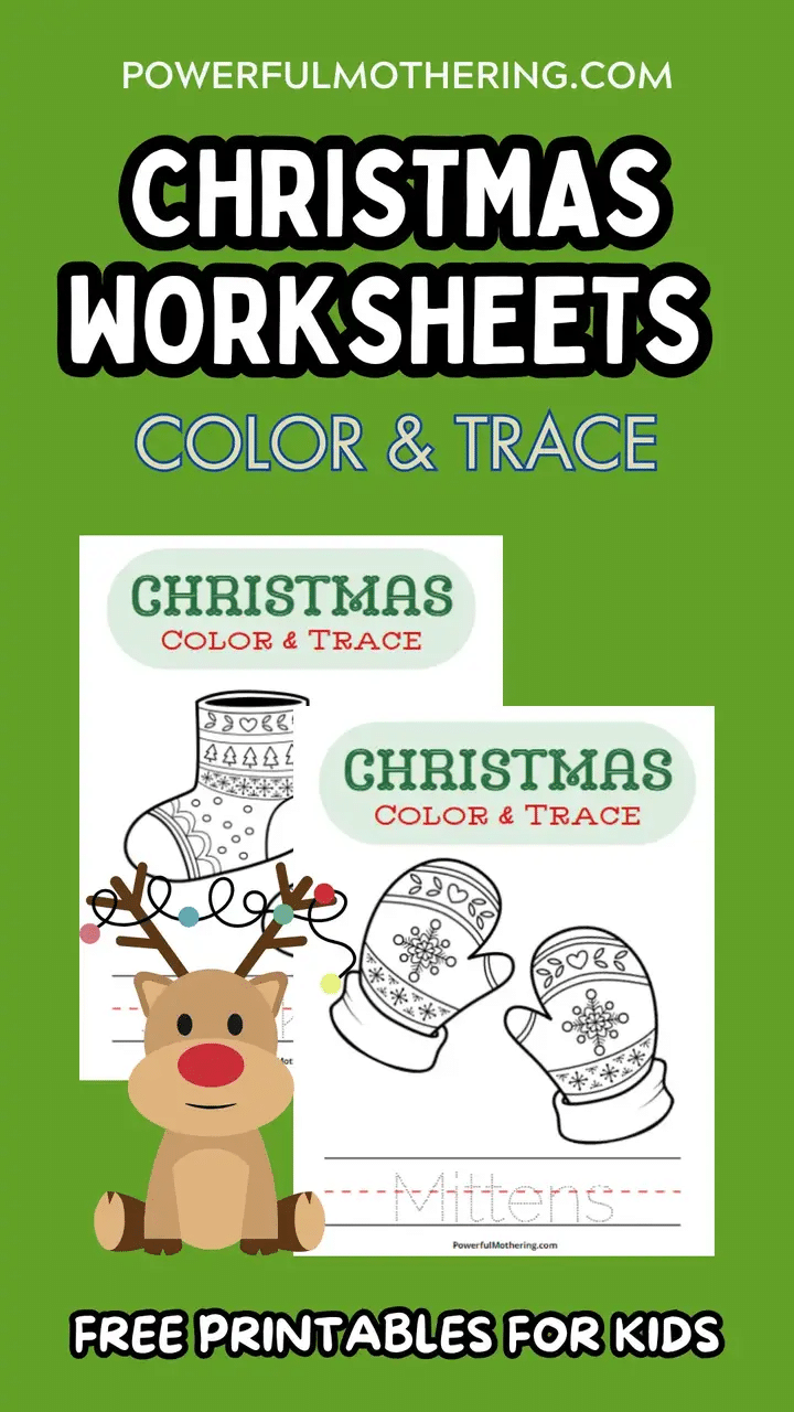 Christmas Color and Trace Worksheets | Free Homeschool Deals
