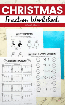 Christmas Fraction Worksheets | Free Homeschool Deals